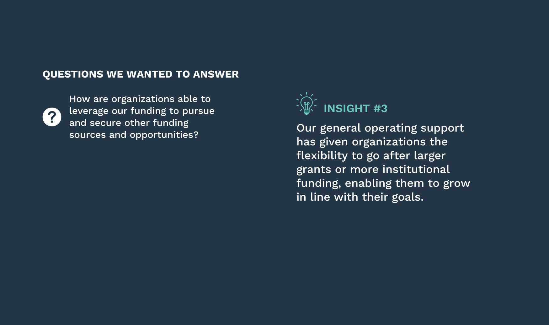 General Operating Support in Action – 2021-2022 Grantmaking Report ...