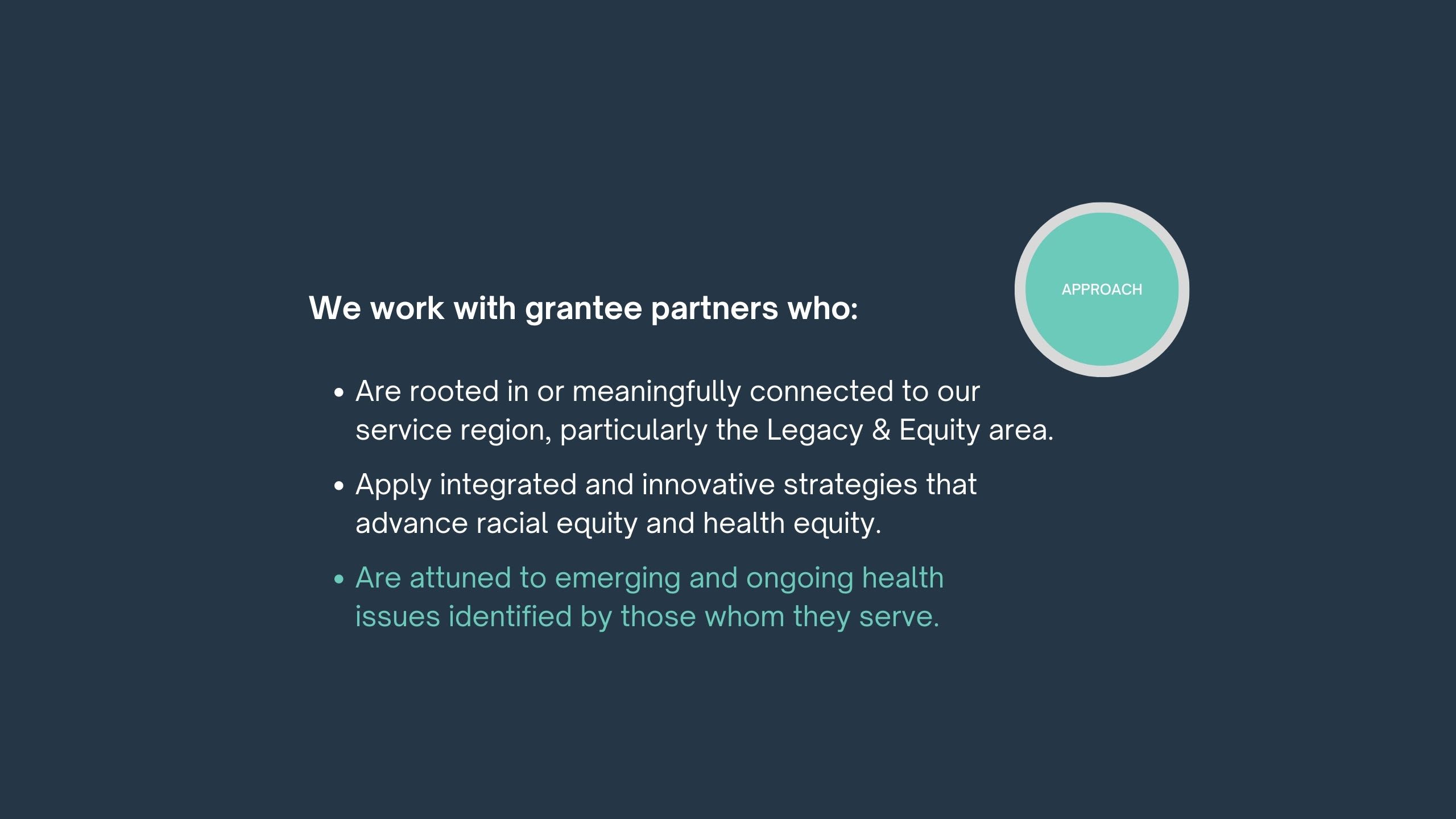 General Operating Support Theory of Change – Healthy Communities Foundation